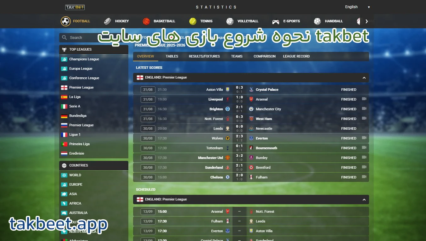 دانلود اپلیکیشن تک بت takbet app